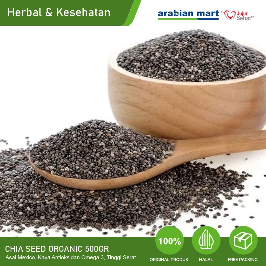 Jual Black Chia Seed Organic 500gr dari Mexico Kaya Omega 3 ...