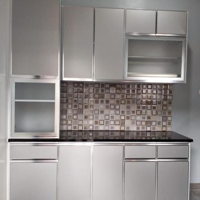 Jual Rak Dapur Aluminium Kitchenset Alumunium Acp Enza_Yourk | Shopee ...