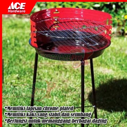 Jual Pemanggang Arang Bbq 36 Cm Panggangan Arang Kaki BBq Grill Black ...