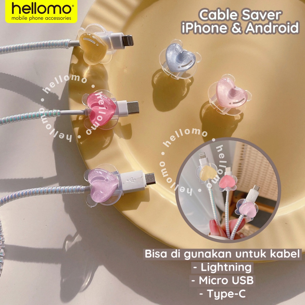 Jual Cable Saver iPhone Android Pelindung Ujung Kabel Love Charger Hp ...