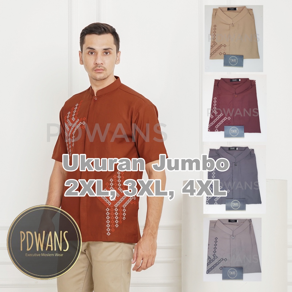 Jual Baju Koko JUMBO BIG SIZE Poli Katun XXL XXXL XXXXL 2XL 3XL 4XL ...