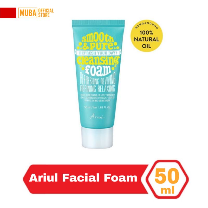 Jual Ariul Smooth & Pure Cleansing Facial Foam 50 ml | Shopee Indonesia