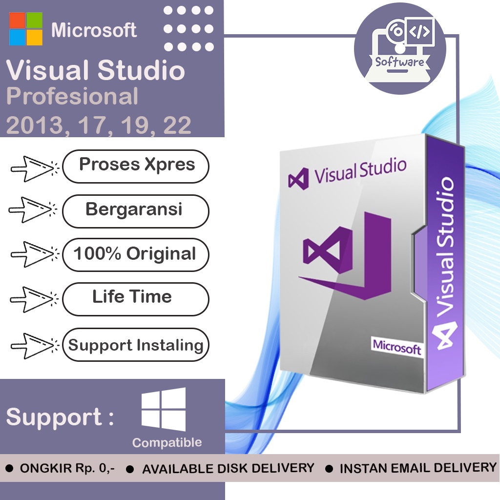 Jual Visual Studio Enterprise 2022 | 2019 Pro | 2017 Pro | 2013 Pro ...