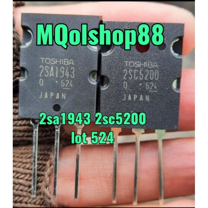 Jual TR TOSHIBA 2SA1943 2SC5200 SERI LOT 524 JAPAN JEPANG TRANSISTOR FINAL | Shopee Indonesia