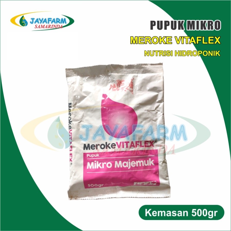 Jual Pupuk Nutrisi Hidroponik Meroke Majemuk VITAFLEX 500 Gram | Shopee ...