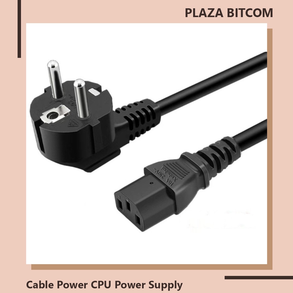 Jual Cable Power CPU Power Supply 3 Hole / Kabel Power 3 Lubang ...