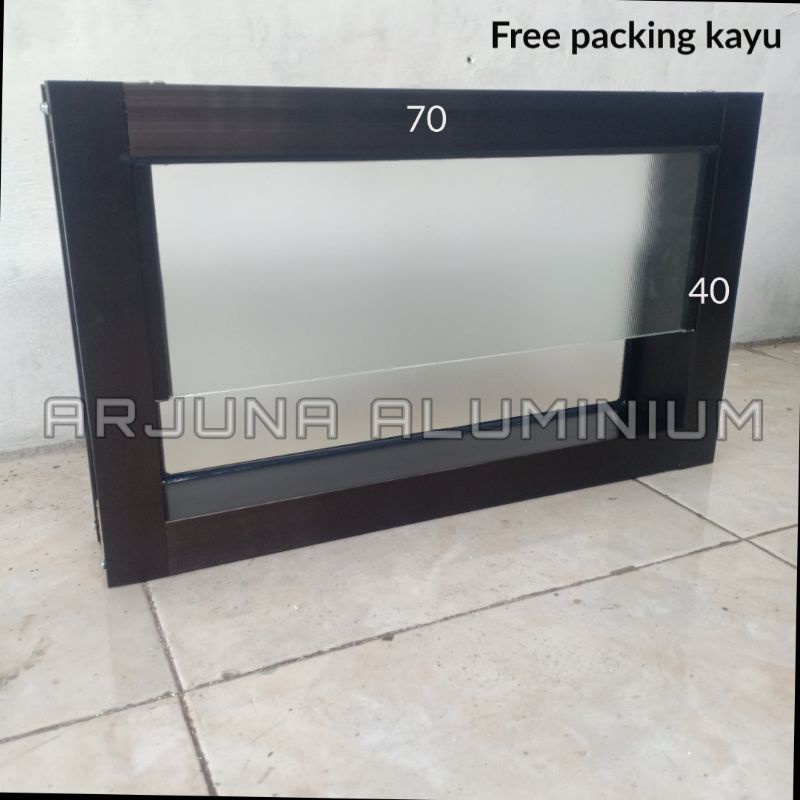 Jual Boven Aluminium Kaca Zigzag 70x40 | Shopee Indonesia
