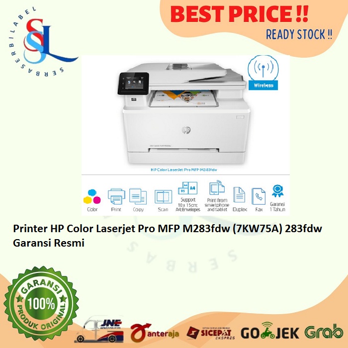 Jual Printer HP Color Laserjet Pro MFP M283fdw (7KW75A) 283fdw Garansi ...