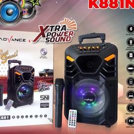 Jual Harga Heboh Speaker Aktif Portable 8" ADVANCE H801N/k881 N + Mic Wireless Karaoke Sound ...