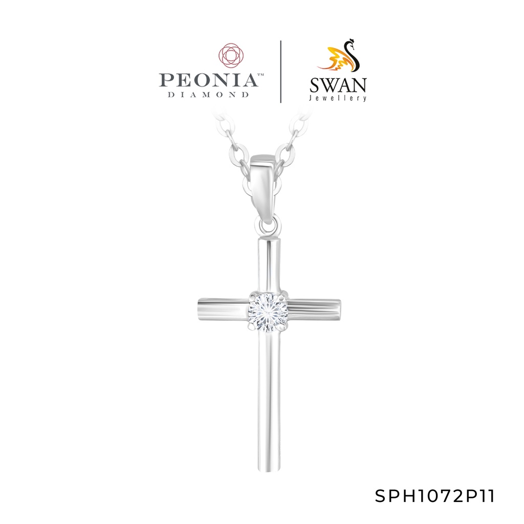 Jual Liontin Salib Berlian Peonia Diamond SPH1072P11 By Swan Jewellery ...