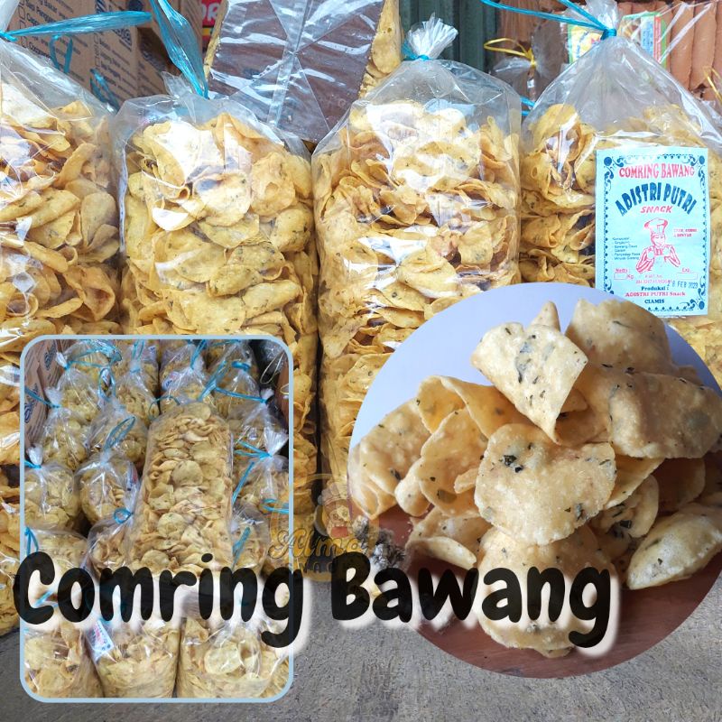 Jual KRIPIK COMRING BAWANG 250 gram / COMRING ORI / SNACK MURAH / ALMA ...