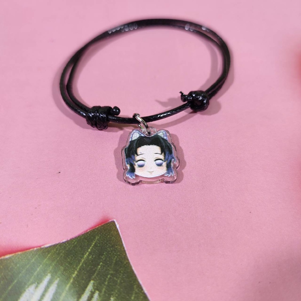 Jual Bracelet Anime Demon Slayer - Gelang Tali Single Charm Kimetsu no ...