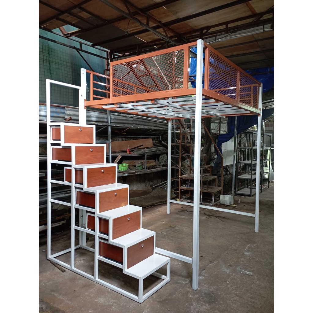 Jual Ranjang Mezzanine Besi Hollow Tingkat Atas Tangga Laci Custom ...