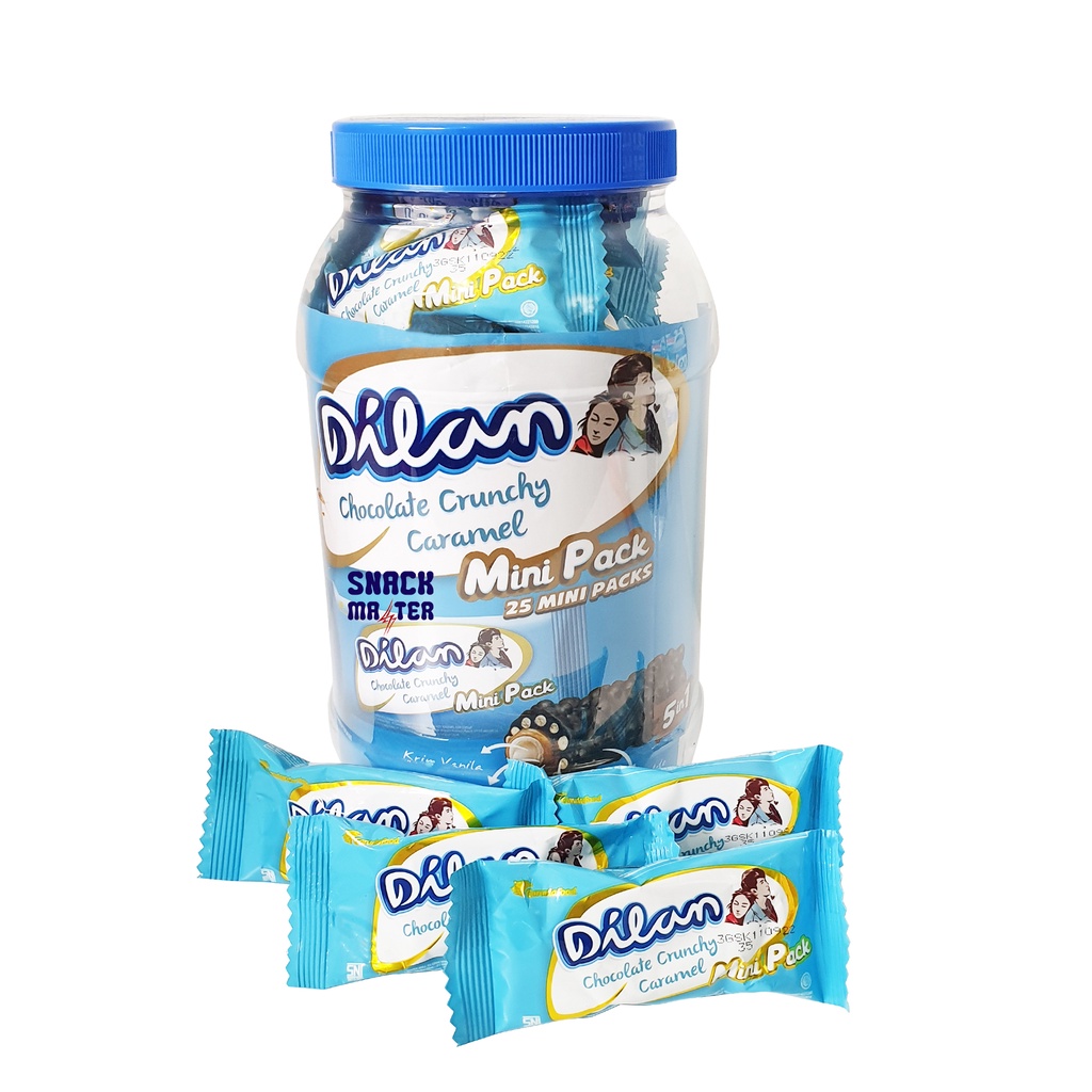 Jual Dilan TOPLES Mini Pack Wafer Chocolate Crunhy Caramel - Netto 25 ...