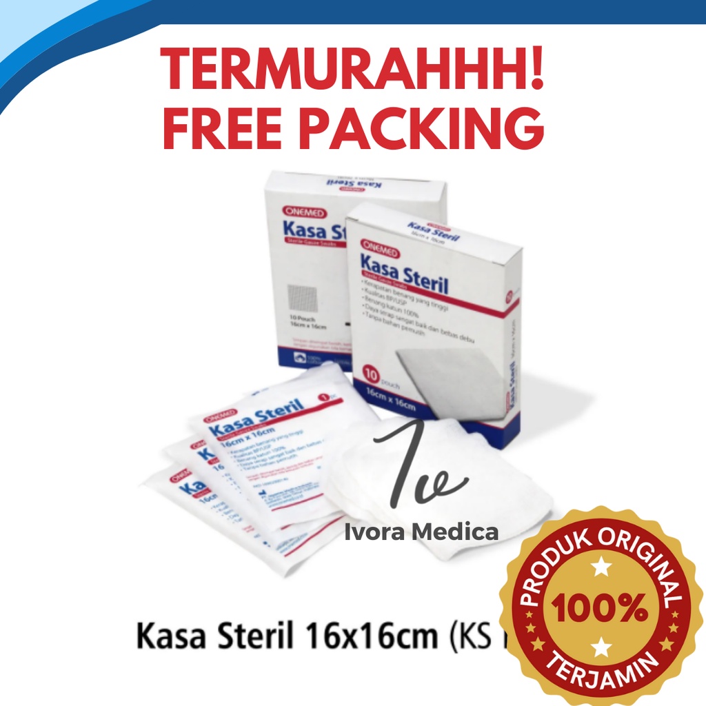 Jual Kassa Steril Onemed Box Isi 16 Ukuran 16 x 16 | Shopee Indonesia