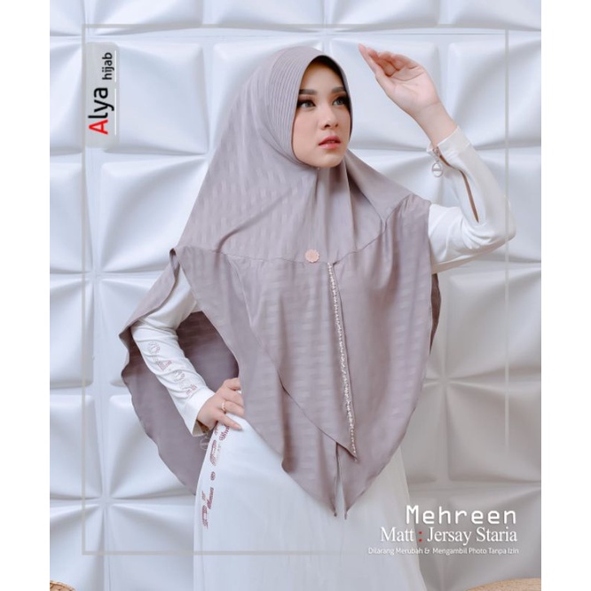 Jual Jilbab Jumbo tumpuk Mehreen ORI ALYA Hijab payet manik kondangan ...