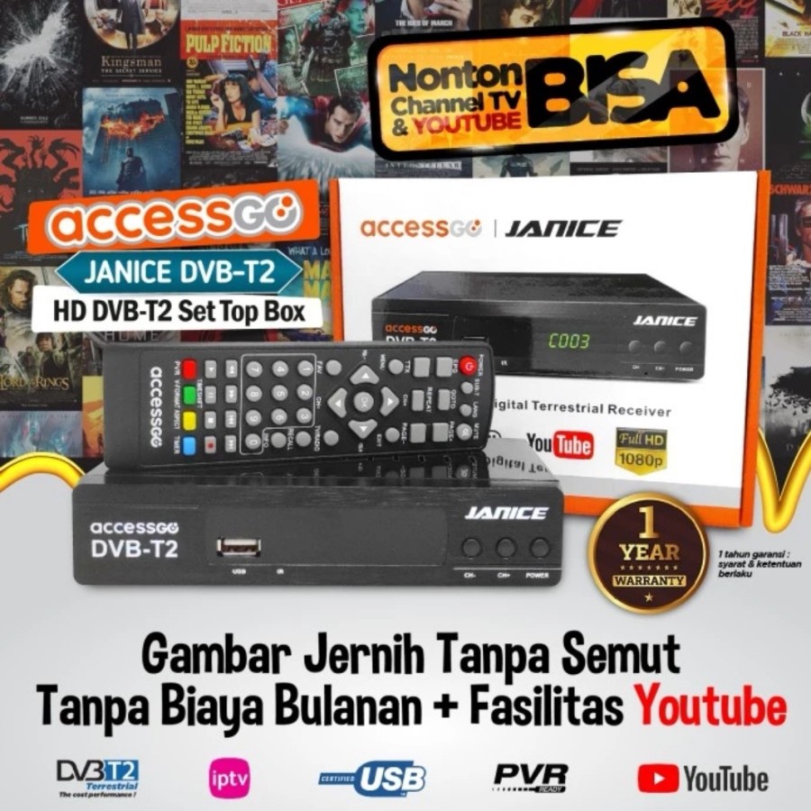 Jual Set Top Box TV DIGITAL DVB T2 /DVBT2 High Definition Digital ...