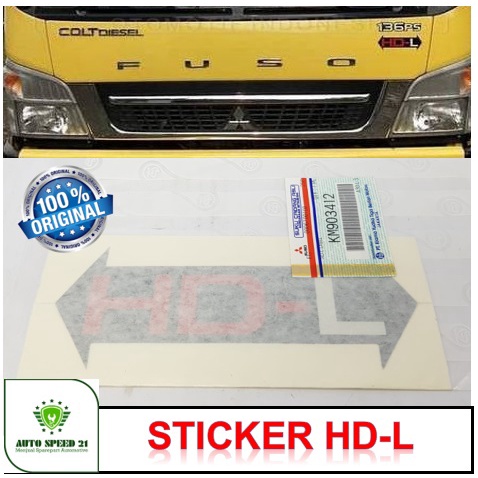 Jual STIKER LOGO TULISAN HD-L STICKER LABEL CANTER 110PS 125PS 136PS ...