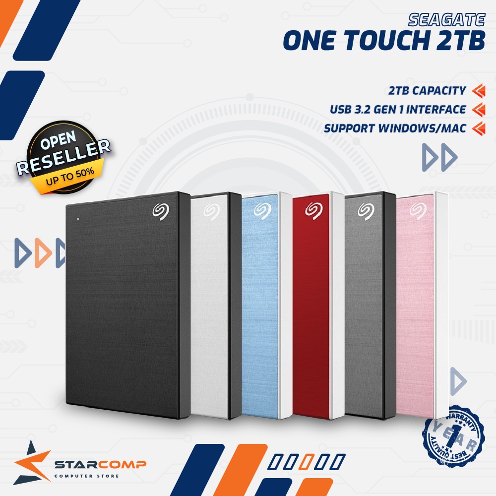 Jual Seagate One Touch HDD Hardisk Eksternal 2TB USB 3.2 | Shopee Indonesia