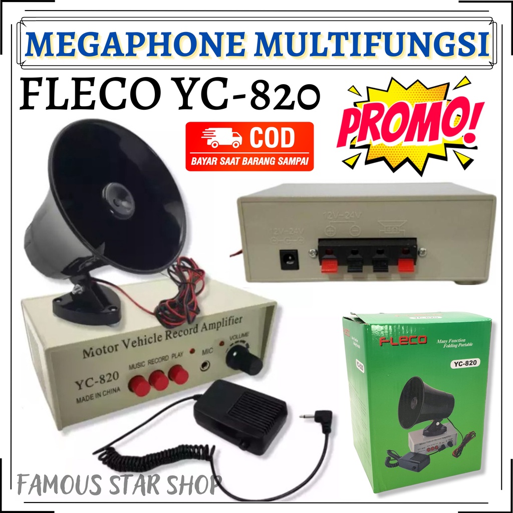 Jual Toa Fleco YC 820 - Toa Mobil Fleco YC 820 - Megaphone Mobil ...