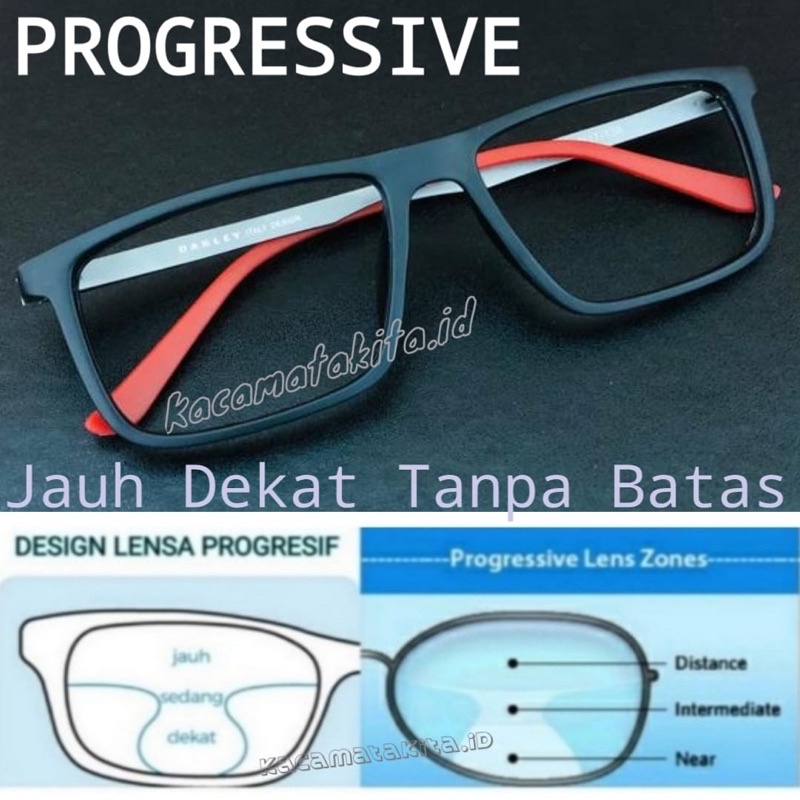 Jual kacamata baca plus progresif frame sport ada per | Shopee Indonesia