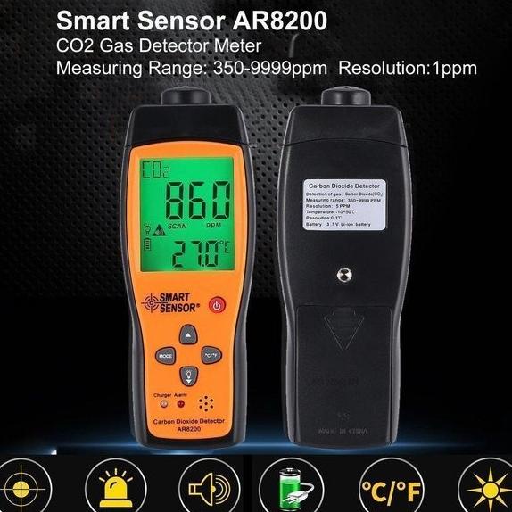 Jual Carbon Dioxide Co2 Detector Smart Sensor Ar8200 Air Quality ...