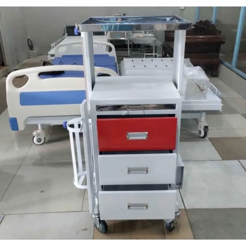 Jual Trolley Emergency Abs Plastik Besi | Troli Stainles Laci Medis ...