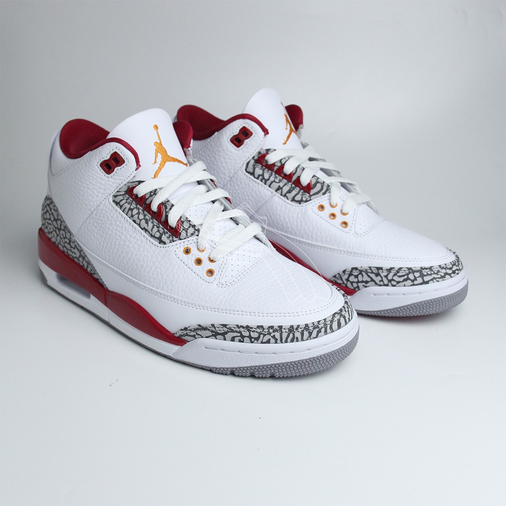 Jual Air Jordan 3 Retro Cardinal Red | Shopee Indonesia