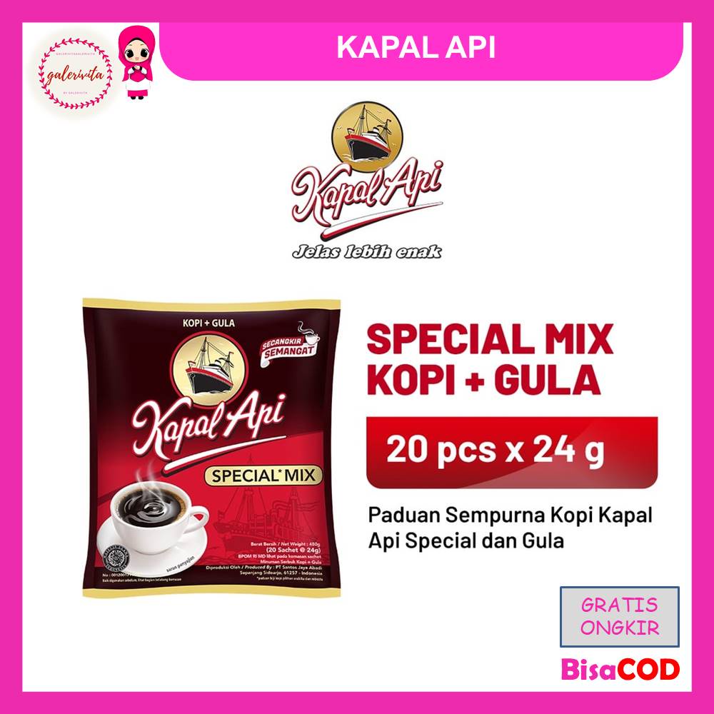 Jual Kapal Api Special Mix 1 Bag ( Isi 20 Pcs x 24 Gram ) | Shopee ...
