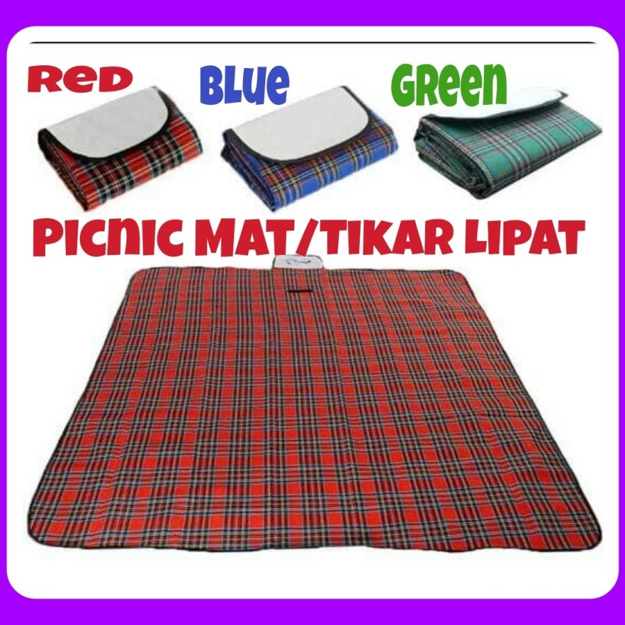 Jual Tikar lipat piknik anti air waterproof bahan canvas kanvas ...