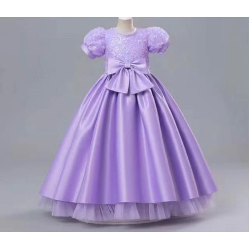 Jual ready stock dress natal anak dress kembang anak dress pesta anak ...