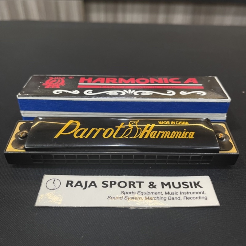 Jual HARMONIKA PARROT KECIL 16 HOLES KEY OF C - ORIGINAL HARMONICA ...