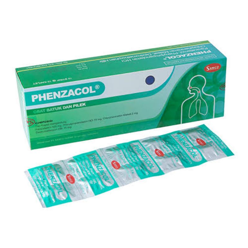 Jual Phenzacol / 100 kaplet -- Obat Batuk Pilek Panas pereda Flu Demam ...