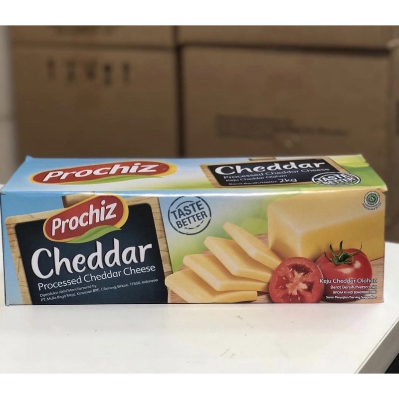 Jual Keju Cheddar Prochiz Premium Taste better 2kg | Shopee Indonesia