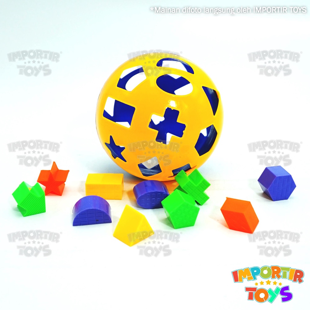 Jual Mainan Edukasi Anak Puzzle Bola Pintar Belajar Bentuk dan Warna ...