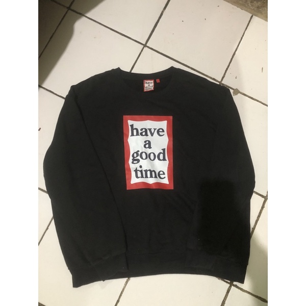 Jual have a good time / crewneck blaek | Shopee Indonesia