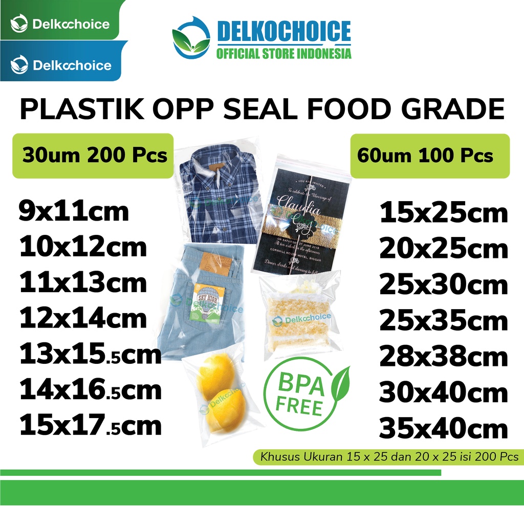 Jual Plastik OPP SEAL LEM KUAT Packing Garment Kemasan Makanan ...