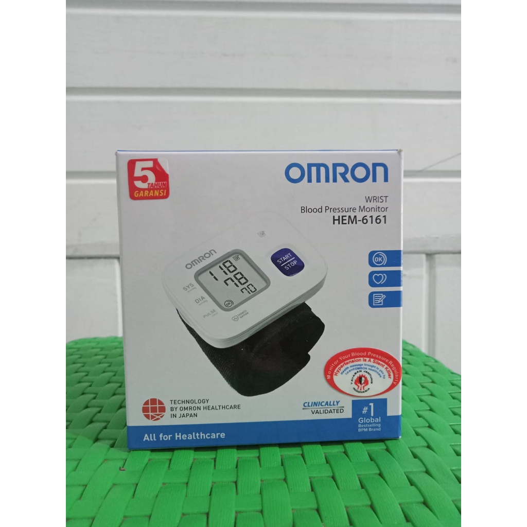 Jual Omron Wrist Blood Pressure Monitor HEM - 6161 Tensimeter ...