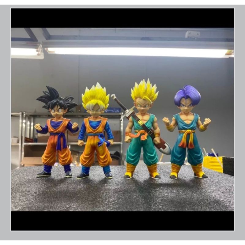 Jual goku trunks figure set 4 super saiyan | Shopee Indonesia