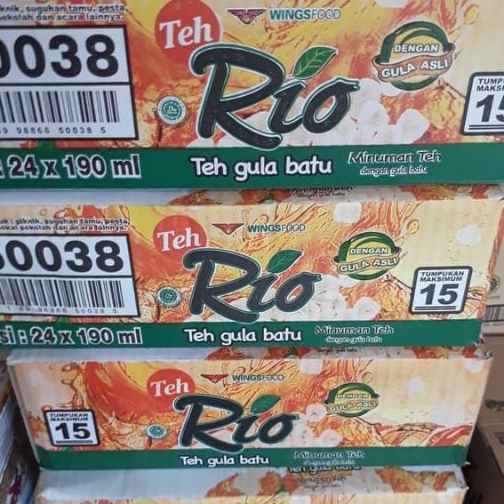 Jual 1 DUS 24 CUP teh rio MINUMAN 180 ML - KING | Shopee Indonesia