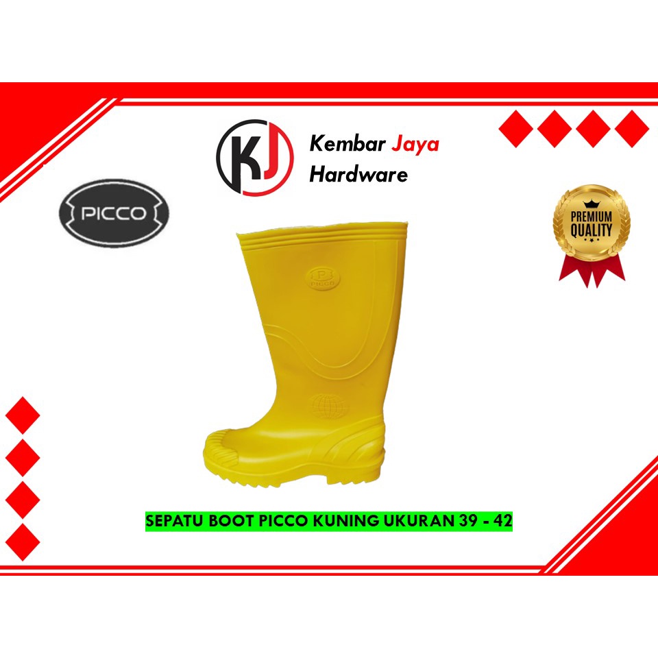 Jual SEPATU BOOTS KUNING KARET / PVC TAHAN ANTI AIR ANTI SLIP MURAH ...