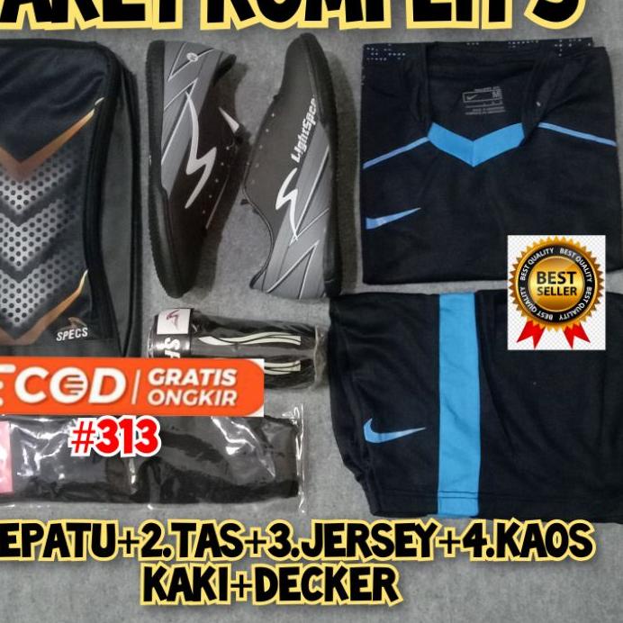 Jual Trendy Paket komplit 5 SEPATU FUTSAL+SETELAN+Decker+kaoskaki+tas ...