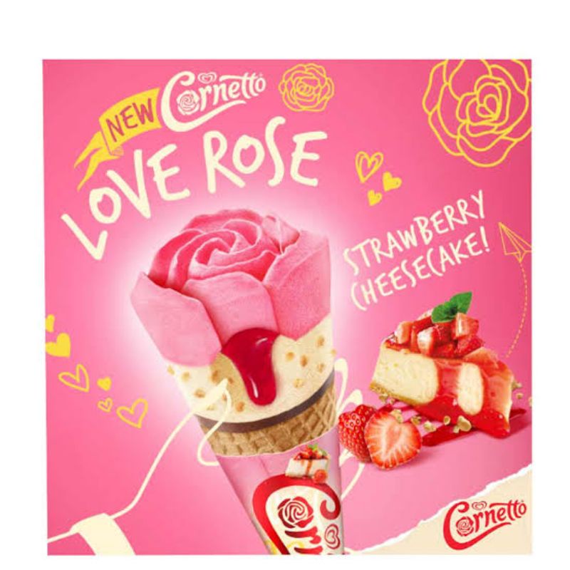 Jual Cornetto love rose 131ml ice cream walls besar | Shopee Indonesia Jual Cornetto love rose 131ml ice cream walls besar | Shopee Indonesia