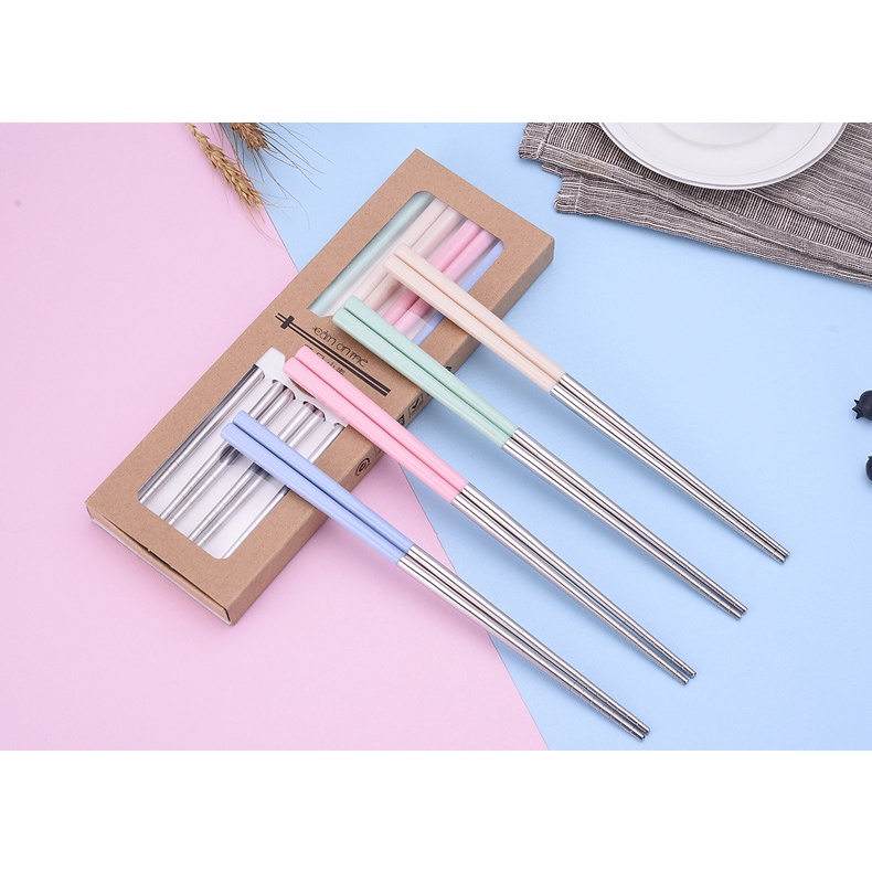 Jual sumpit stainless/sumpit warna /sumpit modern /chopstik/sumpit ...