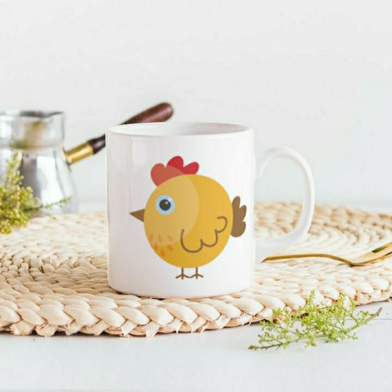 Jual mug animal cute cartoon baby roaster | Shopee Indonesia