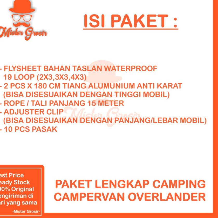 Jual Super Belanja Paket DIY Awning Tenda Mobil Car Campervan ...