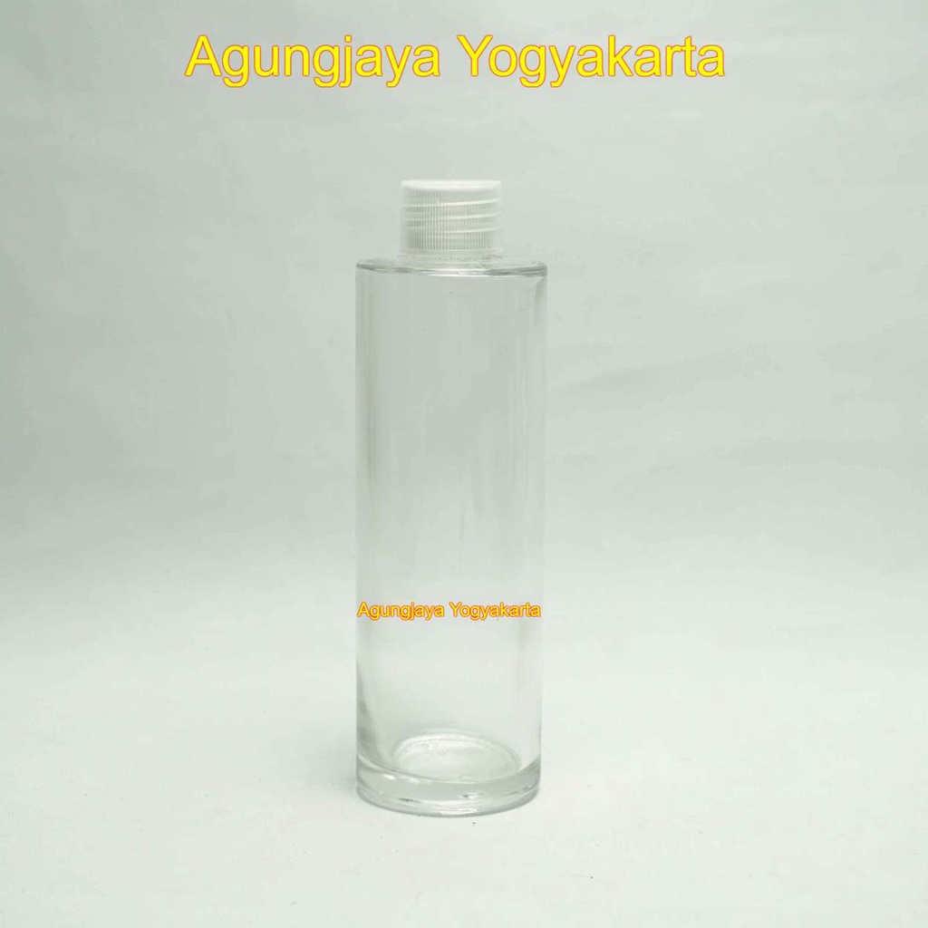 Jual Botol Kaca Serum 100 ml Cilinder Clear Original Ulir / Botol Kaca ...