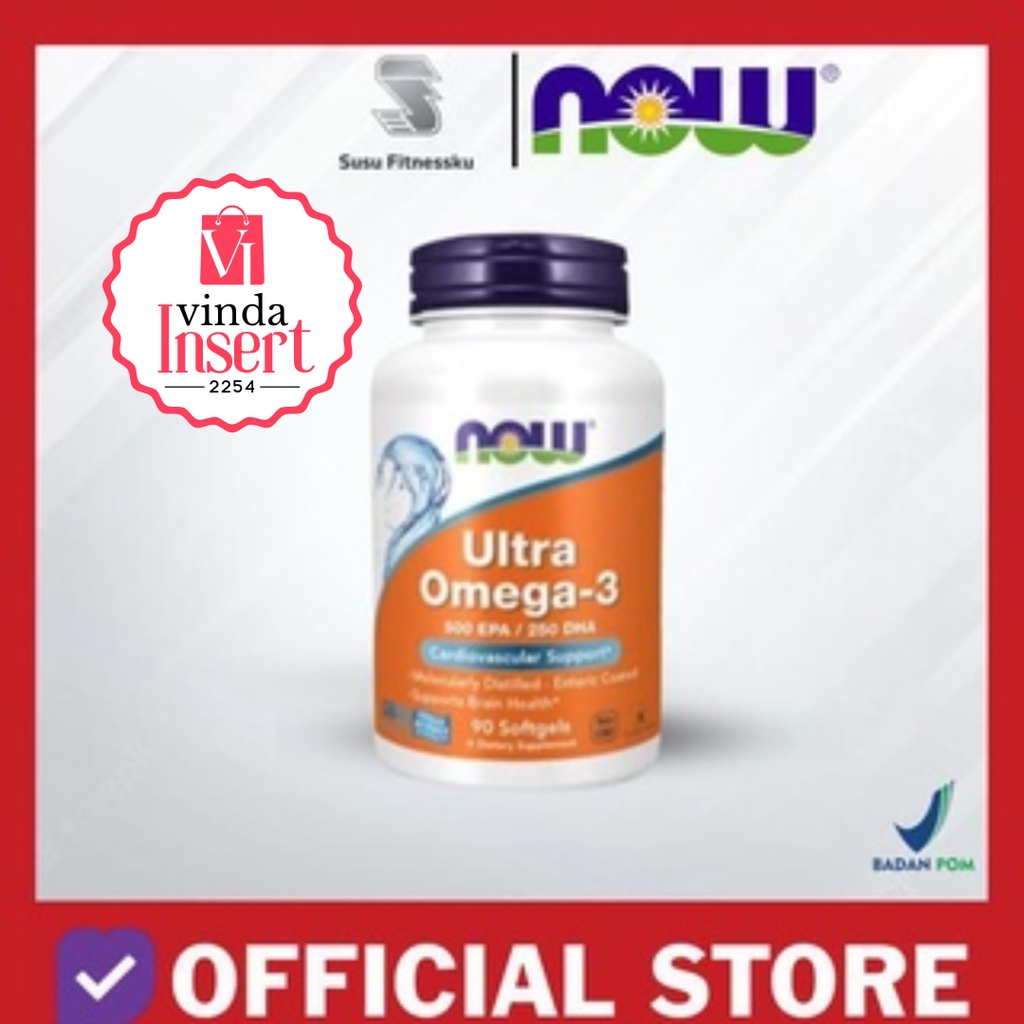 Jual Now Foods Ultra Omega-3 500 Epa 250 Dha 90 Softgels Fish Oil | Shopee Indonesia