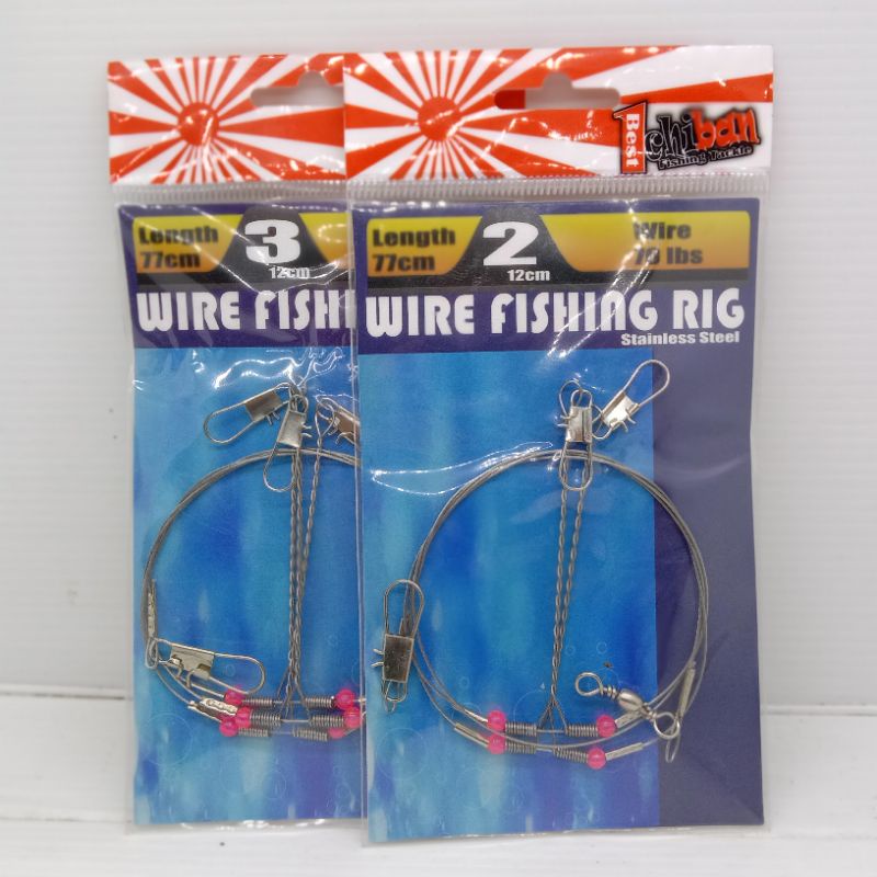 Jual Rangkaian Kawat Sling Ichiban, Wire Fishing Rig. | Shopee Indonesia