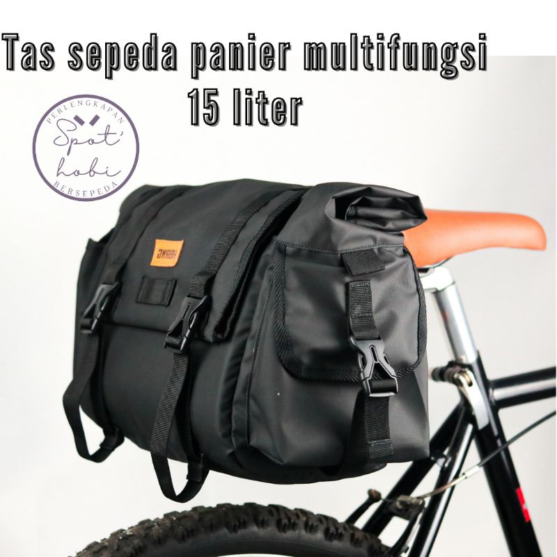 Jual tas touring panier bagasi depan belakang sepeda waterproof 15 ...